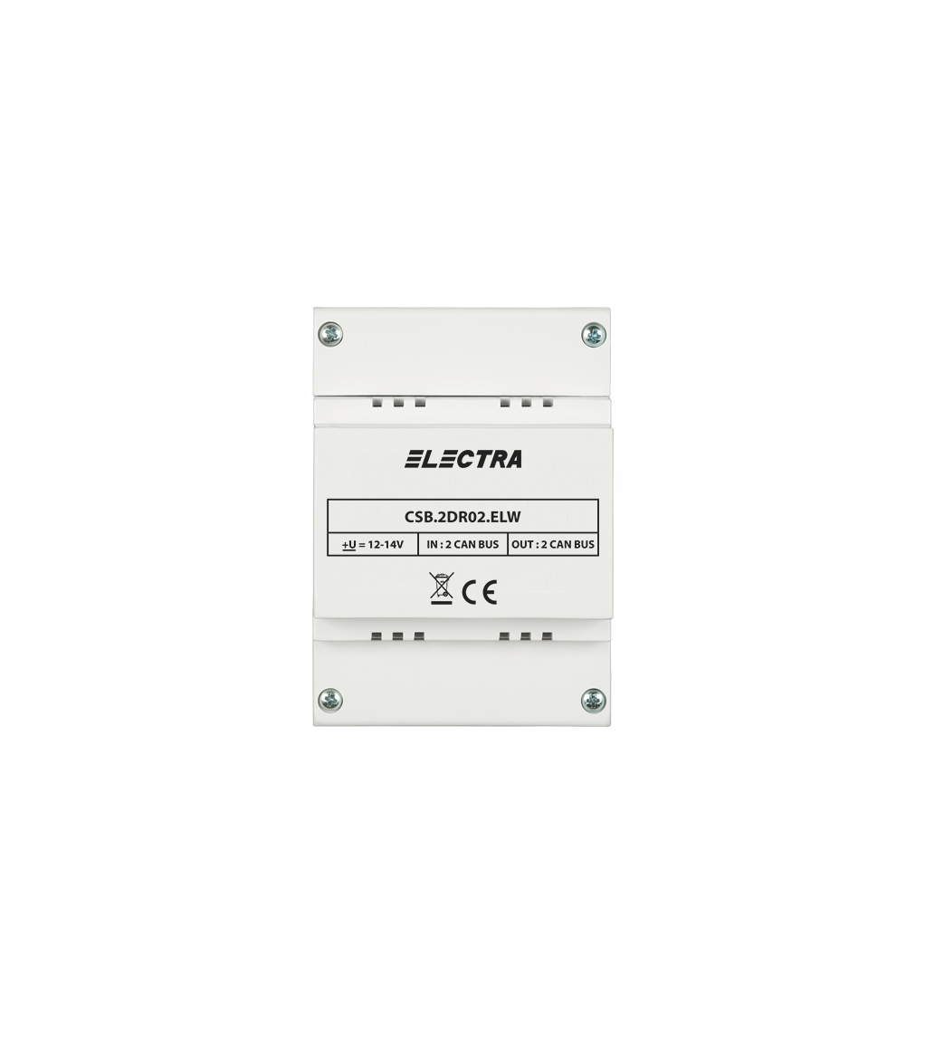 DOZA SEPARATIE CAN – 2 IESIRI, MONTAJ SINA DIN + RJ45, ALB